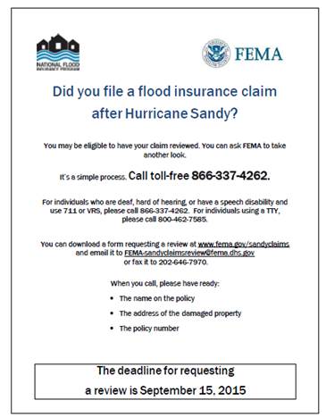 File Fema Flood Claim